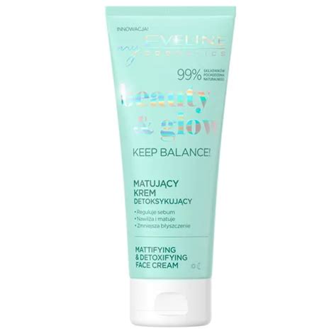 Eveline Beauty And Glow Mattifying Detoxifying Cream `keep Balance ` Planteco