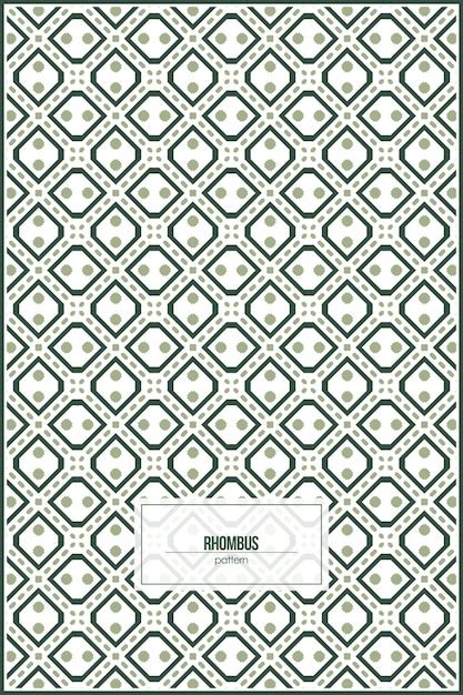 Premium Vector Creative Rhombus Pattern With Gradient Green Color Dominant