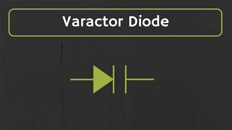 Varactor Diode Explained Working Specifications And Applications Of Varactor Diode Youtube