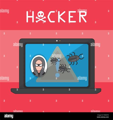 Hacker Criminal Dark Web Code Malware Stock Vector Images Alamy