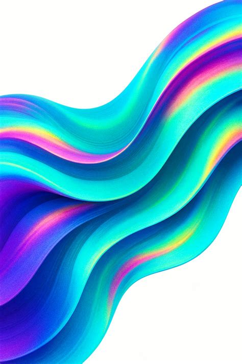 Vibrant Minimalist Wave Pattern Artwork On Black Background Mobile Wallpaper Playground