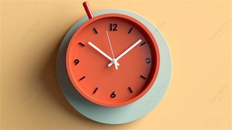 다채로운 빈티지 시계 배경이 있는 현대적인 디자인의 고립된 개체에 대한 최소한의 3d 렌더링 현대적 배경 경이 배경 3d 현대 배경 이미지 Hd 현대적 경이