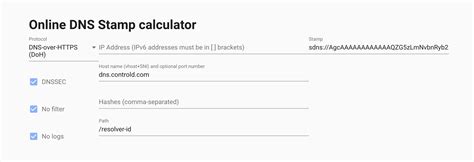Create A Dns Stamp For Control D