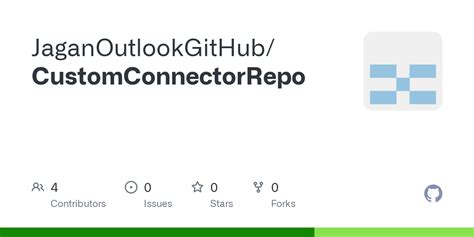 GitHub JaganOutlookGitHub CustomConnectorRepo