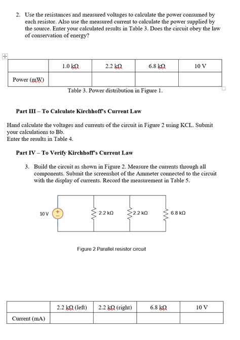 Solved Objectives To Calculate Voltage And Current Using Chegg Com