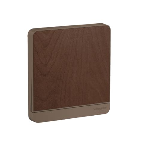 Schneider AX Gang Switch Wood