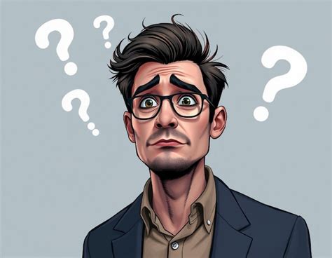 Man In Confused Pose 3d Illustration Premium Ai Generated Image