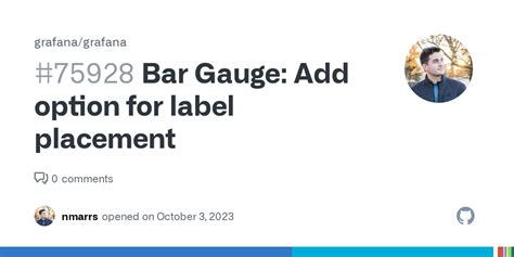 Bar Gauge Add Option For Label Placement · Issue 75928 · Grafana