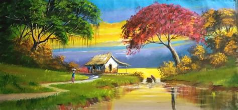 Paisagens Pintura Em Telas Paisagem Lindas Paisagens Pinturas De Paisagem A óleo