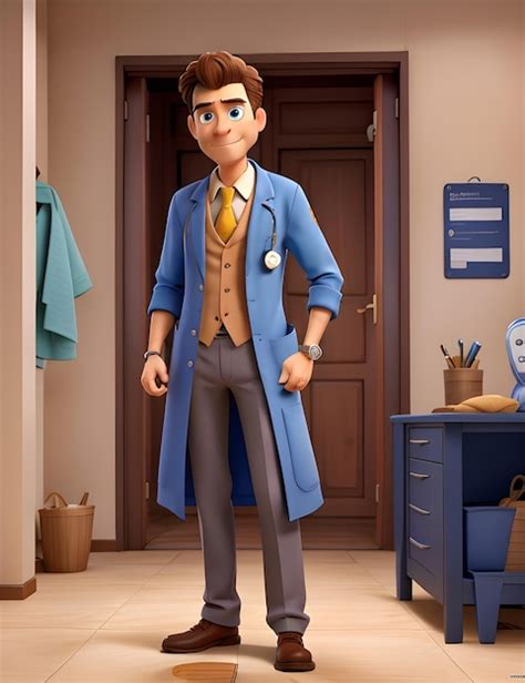 Premium Ai Image 3d Cartoon Style Character Of A Businessman Created With Generative Ai