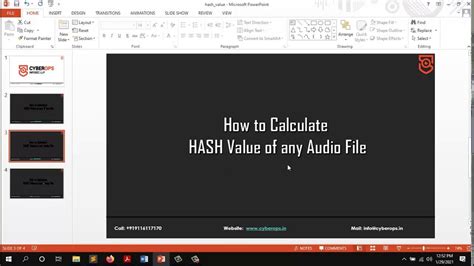 How To Calculate Hash Value Of Any Media File Digital Forensics Hashing Methods And Techniques