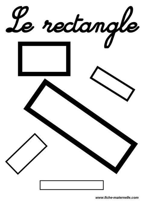 Représentation D Un Rectangle Exercice Ce1 Parties Corps Maternelle Fiches De Travail Pour