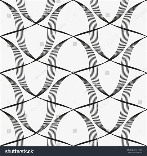 Linear Pattern Grid Curve Seamless Vector Stock Vector Royalty Free Shutterstock