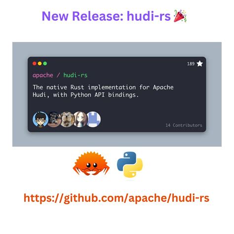 apache hudi on linkedin rust python dataengineering softwareengineering