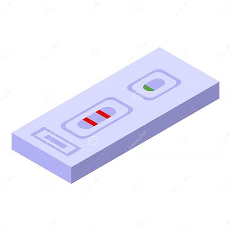 Pregnancy Tool Icon Isometric Vector Urine Test Stock Illustration