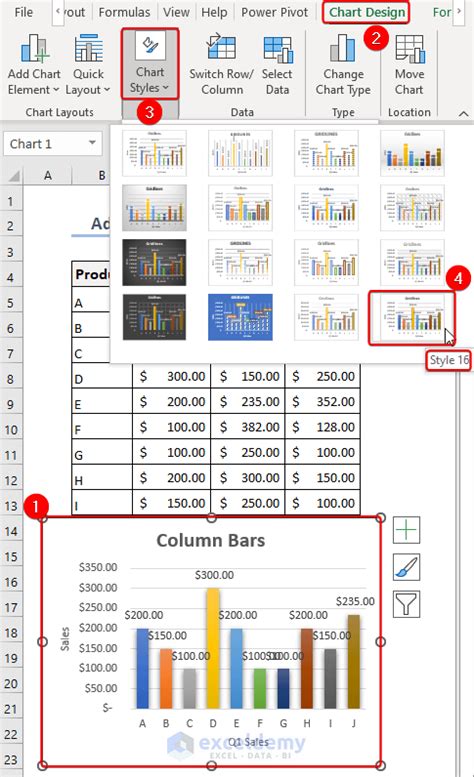 Chart Style In Excel Exceldemy