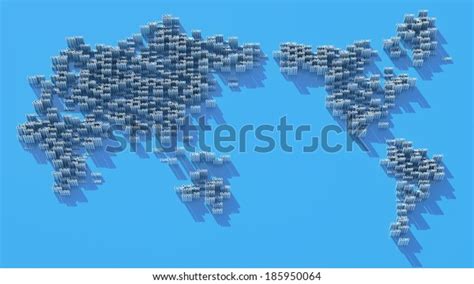 Cloud Computing World Map Stock Illustration 185950064 Shutterstock