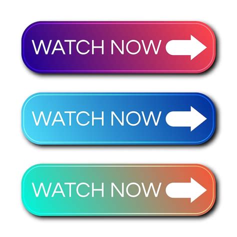 Premium Vector Set Of Three Modern Gradient Buttons With Shadows