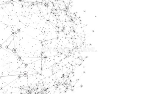 Global Network Connections Isolated On White Stock Illustration