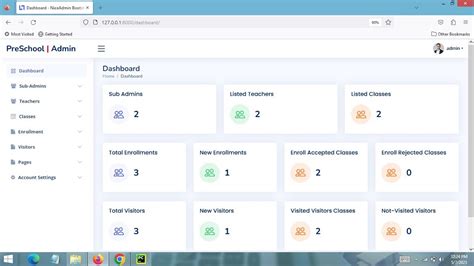 Pre School Enrollment System Project Using Python Django Youtube