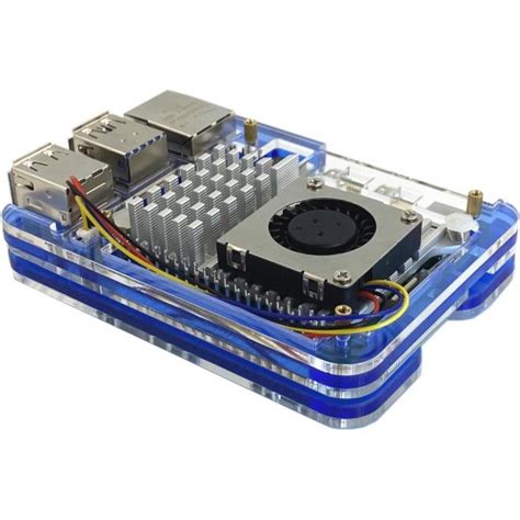 5 Layer Acrylic Case For Raspberry Pi 5 Blue X2 Robotics In Canada
