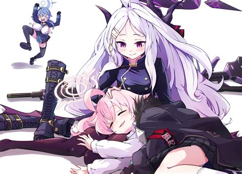 Hina Hoshino And Ako Blue Archive Drawn By Mosuke Danbooru