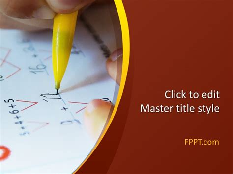 free math powerpoint template free powerpoint templates