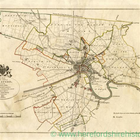 Hereford Maps Herefordshire History
