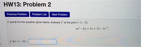 solved hw13 problem 2 previous problem problem list next