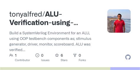 Alu Verification Using Systemverilogtopsv At Main · Tonyalfredalu