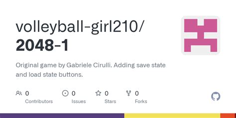 Github Volleyball Girl Original Game By Gabriele Cirulli Adding Save State And