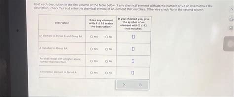 solved read each description in the first column of the
