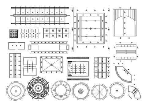 【interior Design Cad Drawings】 Ceiling Design Cad Block Cad Drawings
