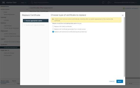 Vcenter Custom Certificates Weavs Workshop
