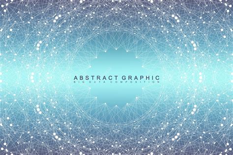 Premium Vector Graphic Abstract Background Communication Lines With Dots