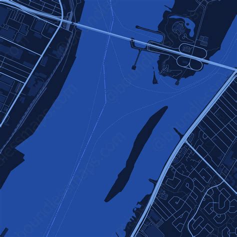 Longueuil Dark Blue Vector Map Boundless Maps