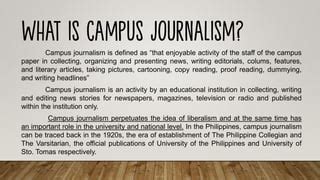 Basics Of Campus Journalism Pdf