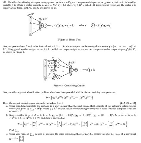 Consider The Following Data Processing System Shown In Figure Pass Each Input Vector X