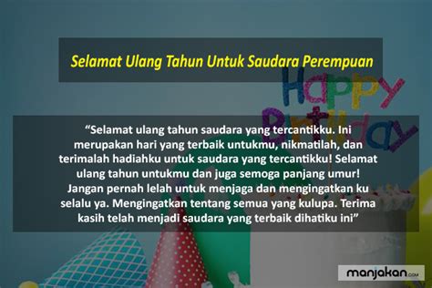 Ucapan Selamat Ulang Tahun Untuk Adik Sepupu Perempuan Bahasa Inggris Ide Kata Kata Ucapan