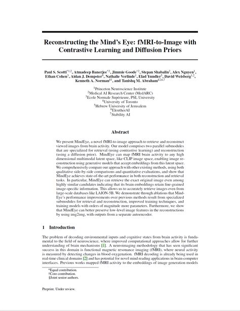 Reconstructing The Minds Eye Fmri To Image With Contrastive Learning And Diffusion Priors