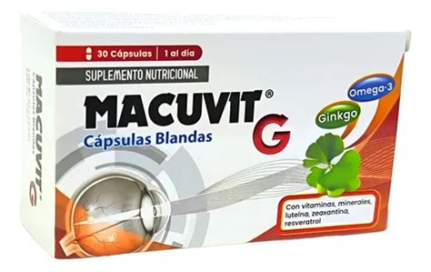 Vitamina Ocular Macuvit G 15mg De Luteina Antioxidantes Mercadolibre