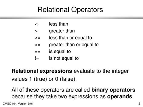 Ppt Relational And Logical Operators Powerpoint Presentation Free