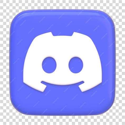 Premium Psd Discord Icon Isolated On White Background Social Media App Square Button Logo Sign