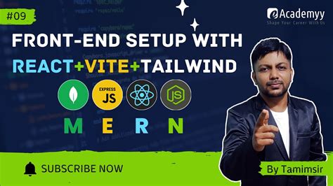 ⚛️ Setting Up Frontend With React Vite And Tailwind Css Mern Stack