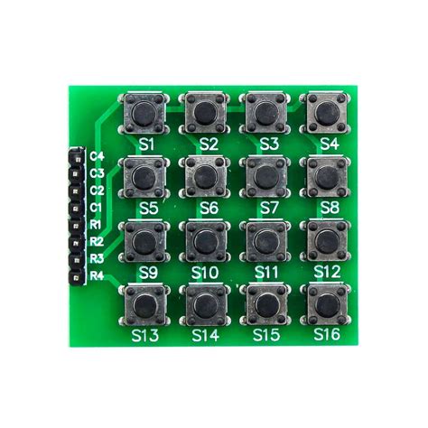 Teclado Matricial X Keypad Push Button Com Teclas