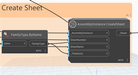Create Assembly Sheet Revit Dynamo