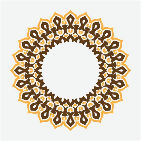 Decorative Line Art Frame For Design Template Elegant Vector Element Eastern Style Place For