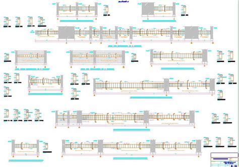 Structure And Construction Drawing Of Column And Beam In Dwg File