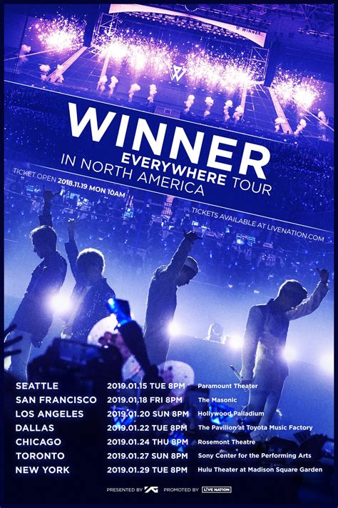 Winner Announces Everywhere Tour In North America For 2019 K Pop