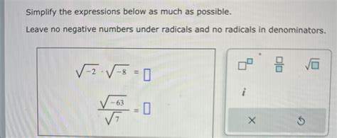 Solved Simplify The Expressions Below As Much As